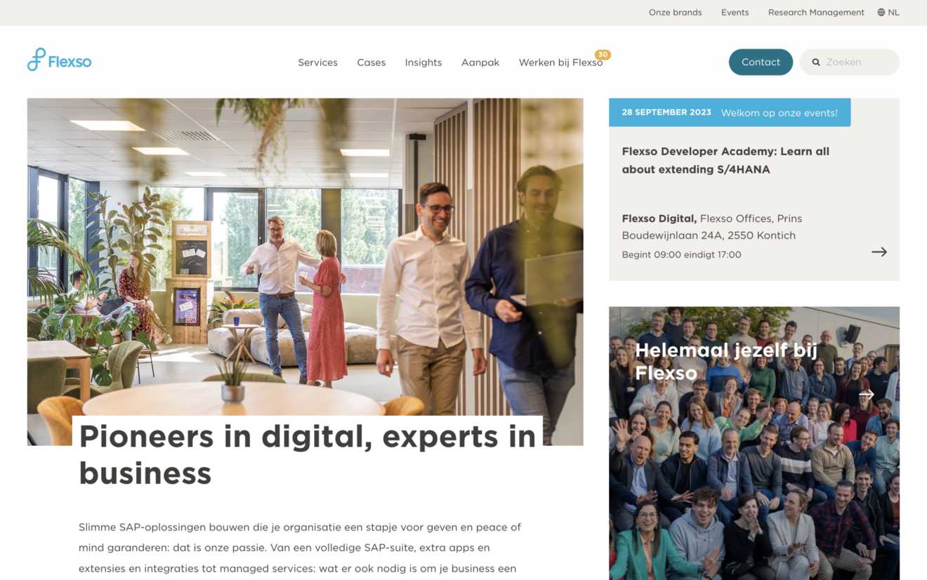 SEO-, contentonderzoek en UX-strategie voor Flexso | UXMen